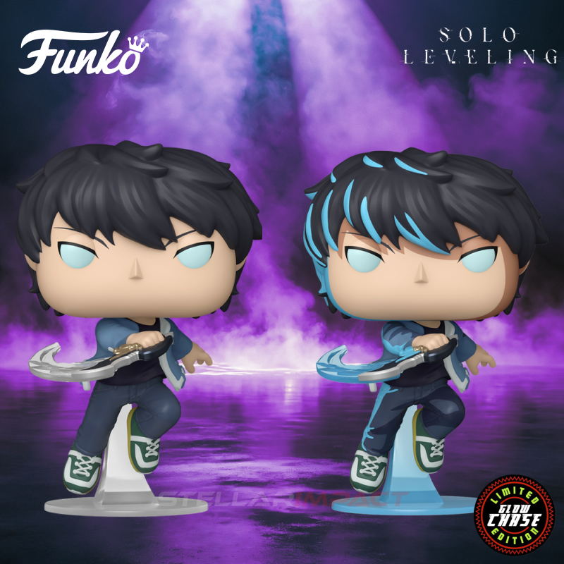 Solo Leveling Funko Pop Bundle – Sung Jinwoo Common & Chase Variant (2 – Stellar Impact