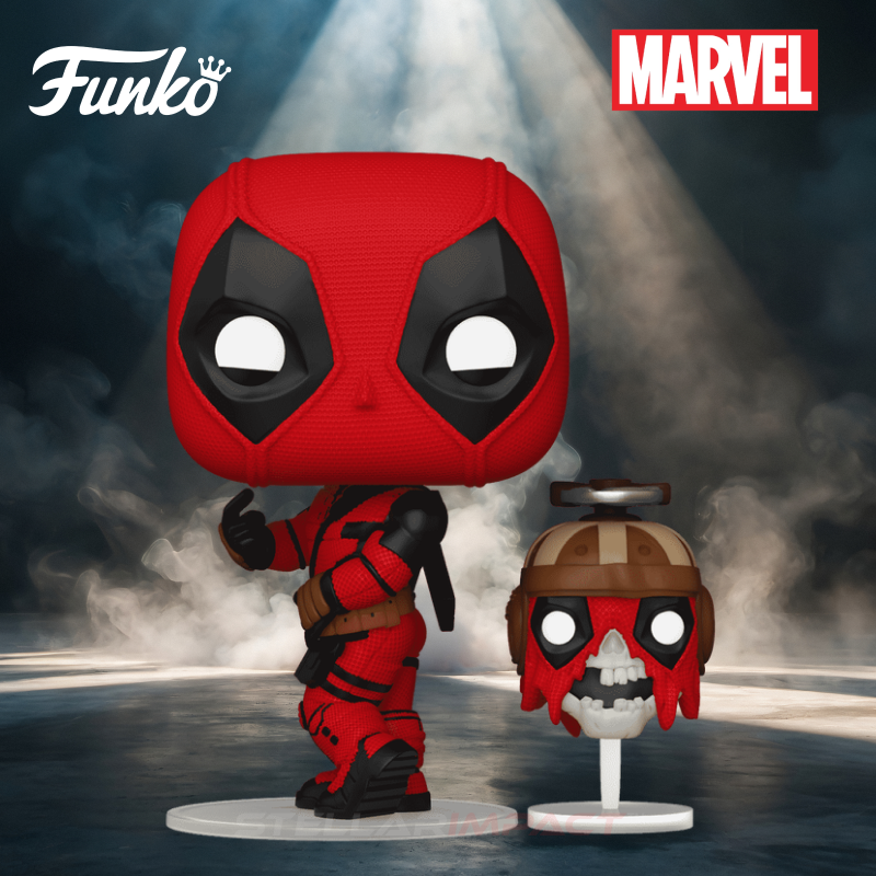 Deadpool with Headpool Funko Pop! #1400 – Marvel Vinyl Figure with Bud ...